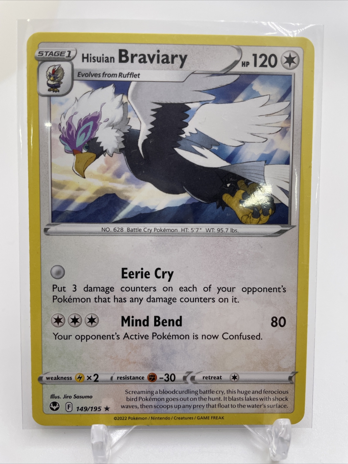 Pokémon TCG Hisuian Braviary Silver Tempest 149/195 Regular Rare | eBay