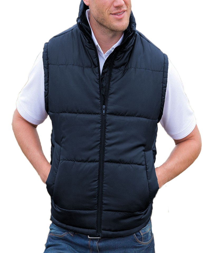 Body Warmer Gillet Mens Waistcoat Gilet Winter Warm Padded Quilted ...