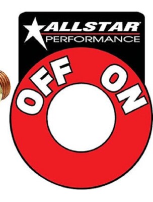 ALLSTAR BATTERY MASTER DISCONNECT REPLACEMENT ON/OFF STICKER DECAL ...