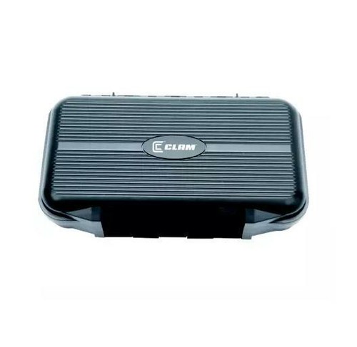 Clam Dual Tray Water Proof Jig Box Ice Fishing Tackle Box (Select Size ...