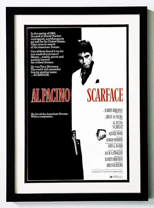 Scarface Poster Framed