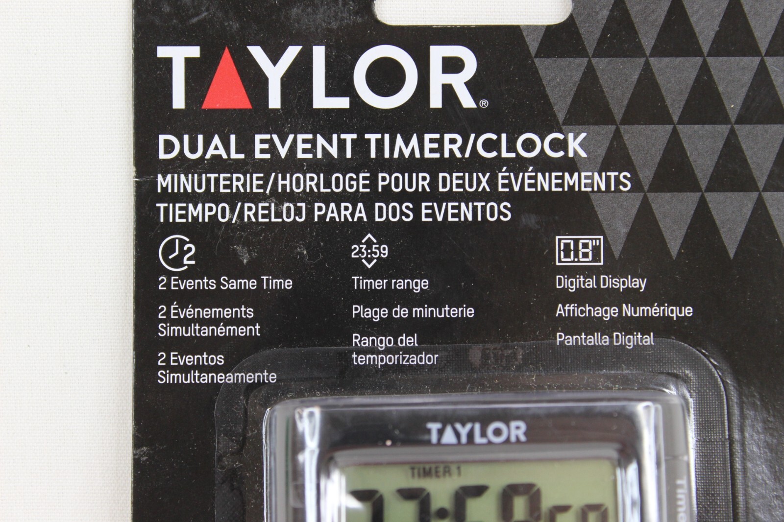 Taylor Dual Event Timer/Clock Digital Display #5828 New and Sealed | eBay