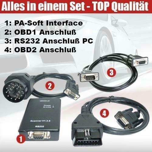 PA-SOFT für BMW Diagnose Interface E38 E39 E46 E53 X5 7er incl. 20 Pin ...