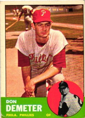 Don Demeter 1963 Topps ML Baseball Card #268 | eBay