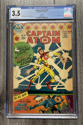 Captain Atom #83 - CGC 3.5 - 1977 - 1st Appearance Blue Beetle- Reprint ...