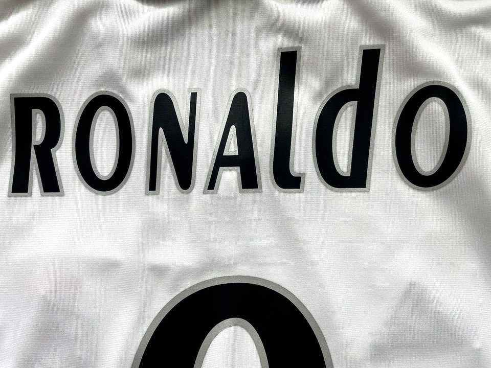 2005/06 Real Madrid Home Jersey #9 Ronaldo Small Adidas Soccer Football ...