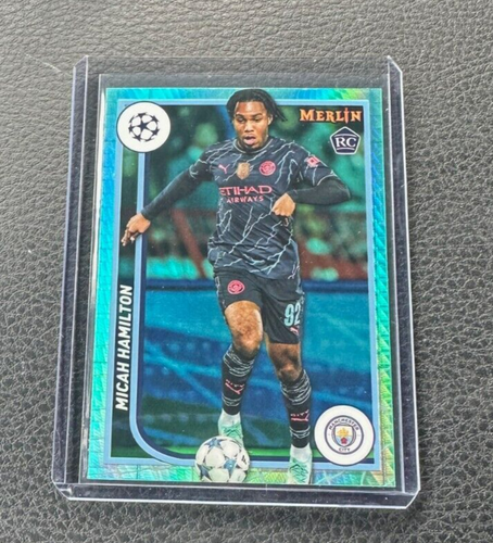 2023-24 Topps Merlin Micah Hamilton Rookie RC Aqua Prism Refractor | eBay