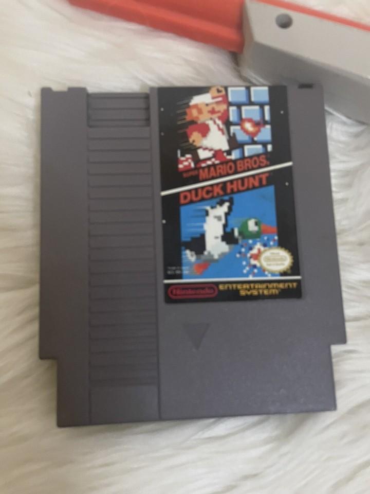 Nintendo NES Zapper Gun Controller Orange W/ Super Mario & Duck Hunt ...