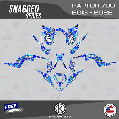 Graphics Kit for YAMAHA RAPTOR 700 (2013-2022) 16 MIL 700R Snagged ...