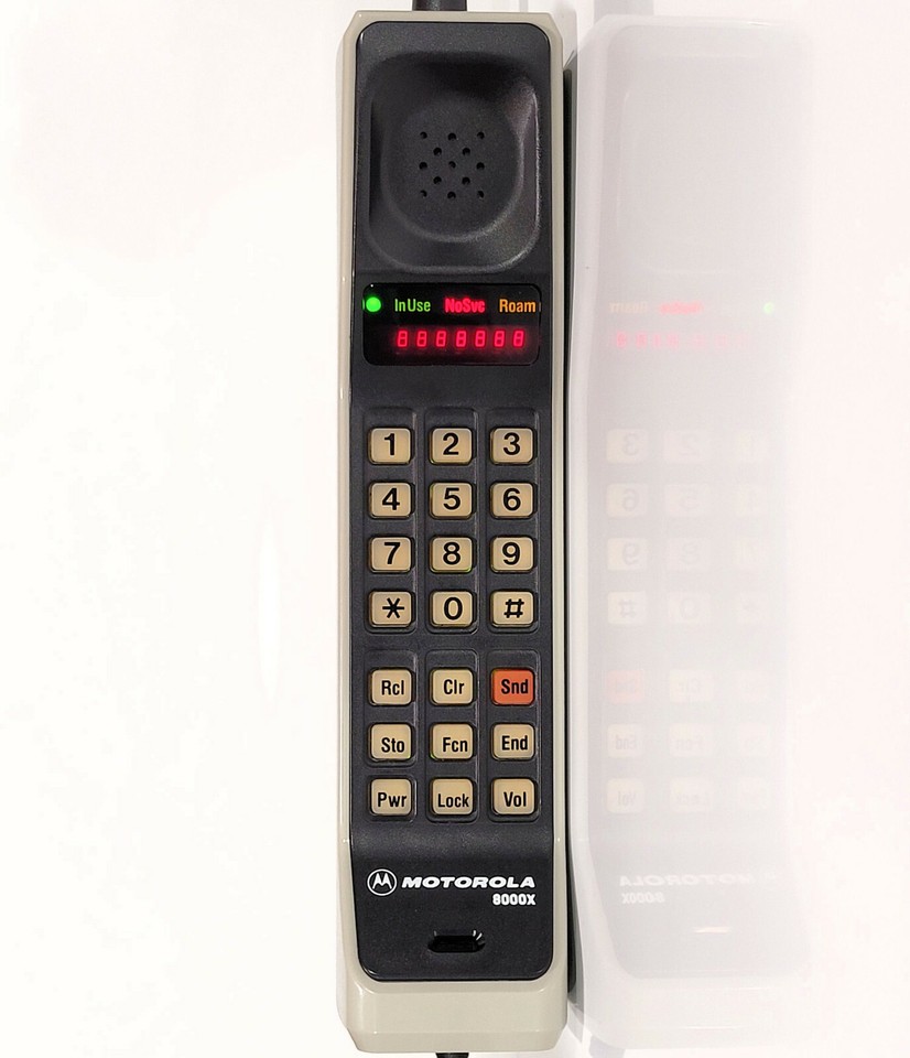 MOTOROLA DYNATAC 8000X BOXED - FIRST BRICK CELL PHONE VINTAGE RETRO ...