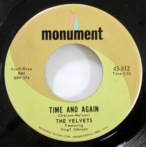 The Velvets 45 That Lucky Old Sun / Time And Again Monument Menthe ...