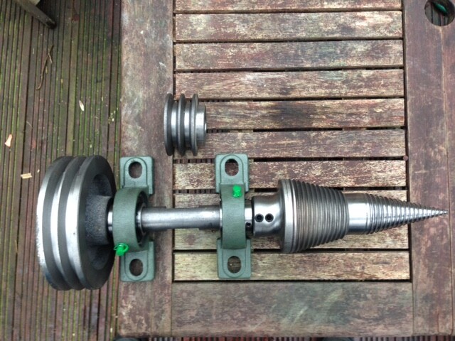LOG SPLITTER SCREW TYPE FIRE WOOD PROCESSOR | eBay UK