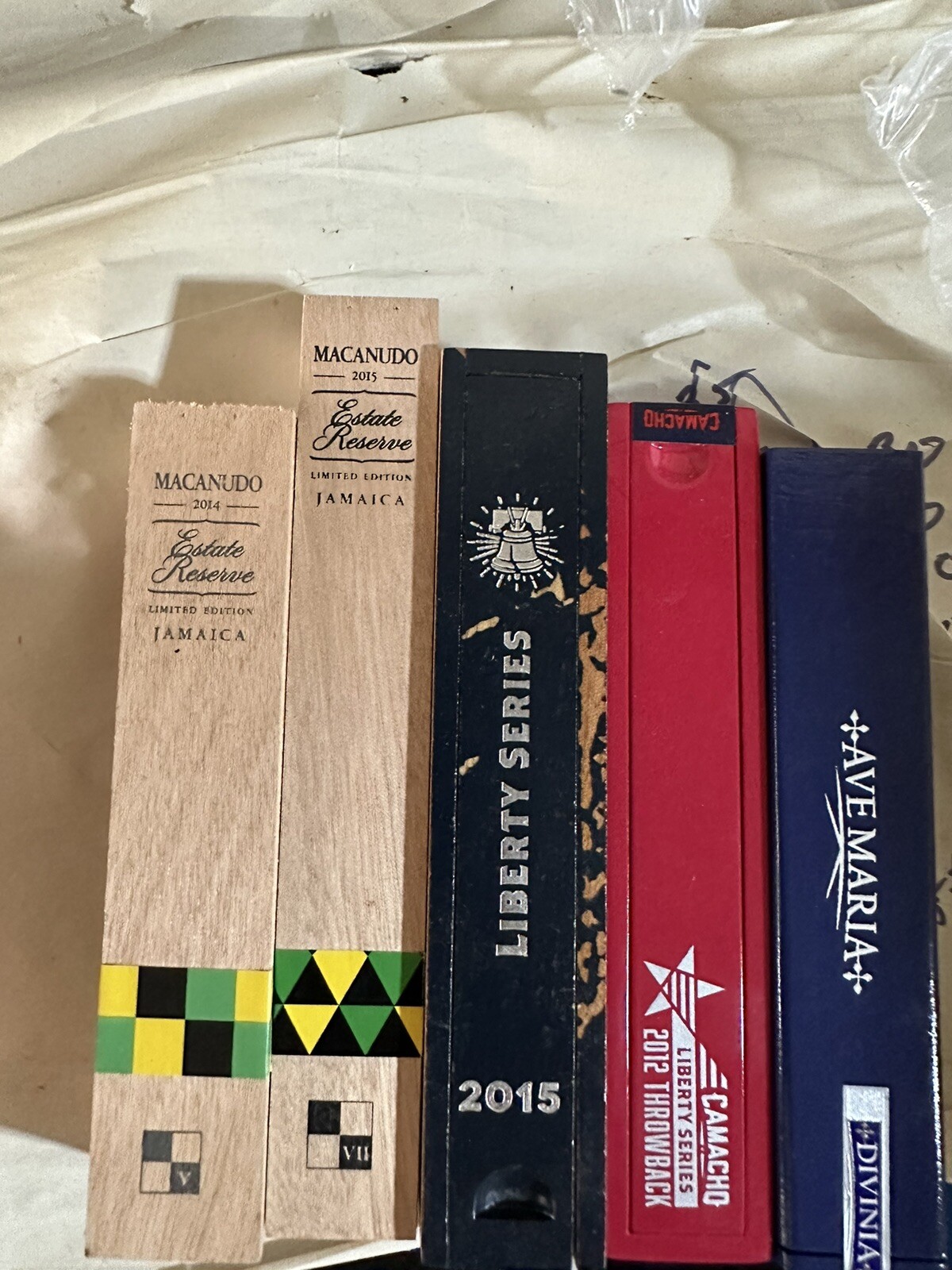 Liberty , Jamaica Macanudo Ave Maria Camacho EMPTY cigar Coffin Lot Not ...