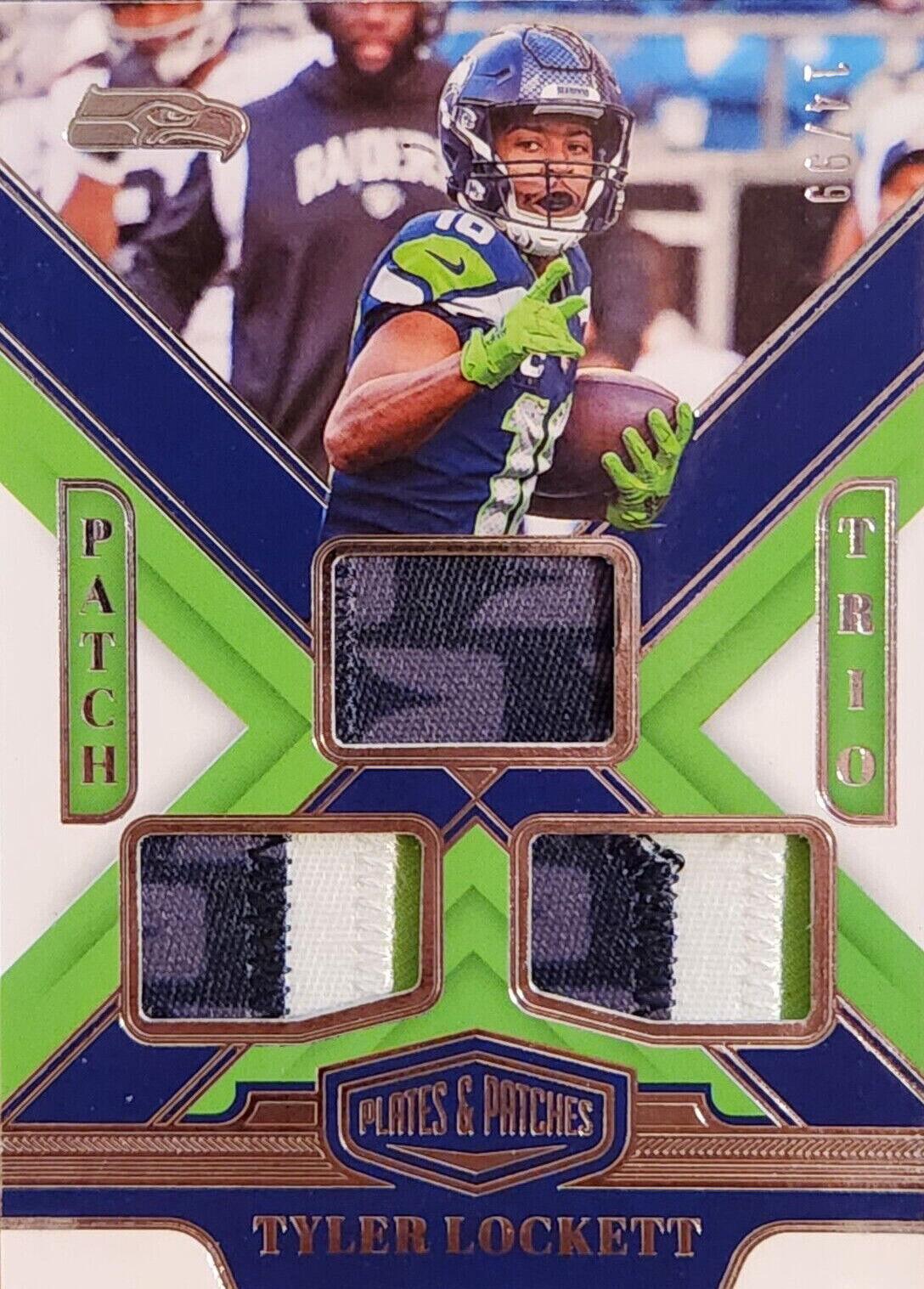 2023 Panini Plates & Patches - Patch Trio Tyler Lockett #PT-TL /99 (MEM ...