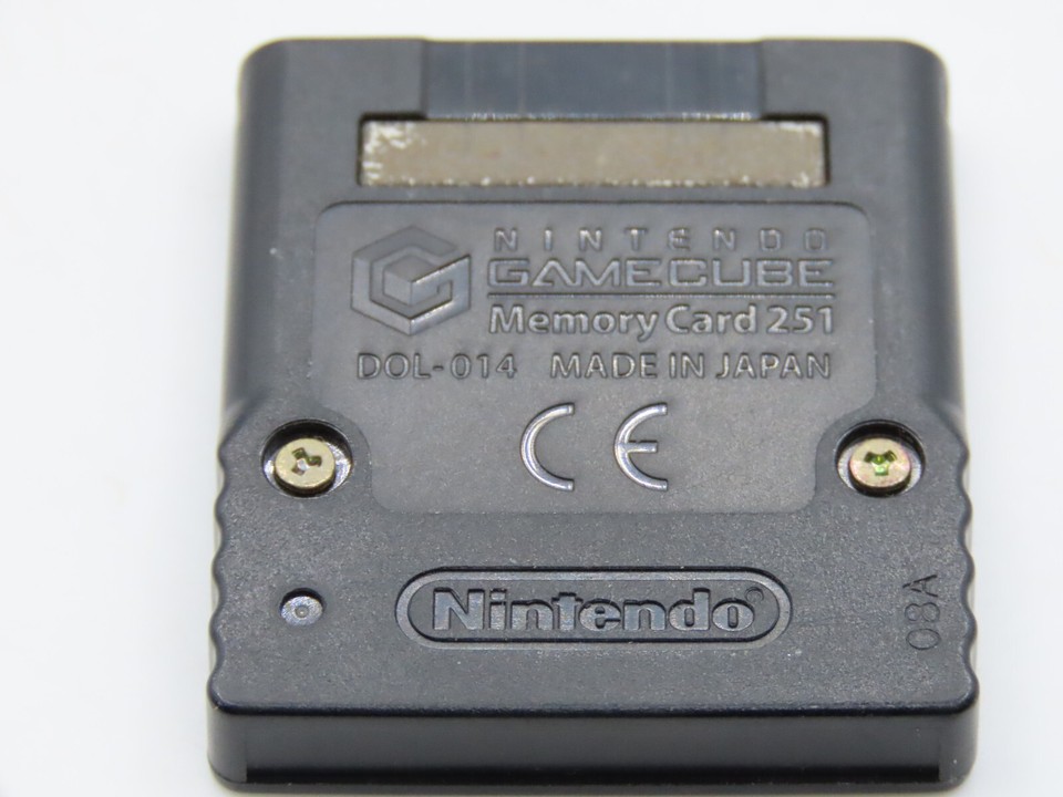 Nintendo GameCube Memory Card 251 blocks - Black 45496950170 | eBay