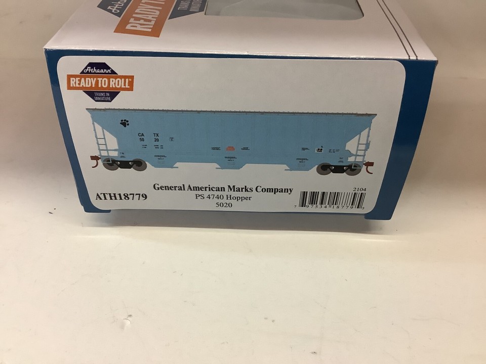 Athearn #18779 HO scale “General American Marks Comp” PS 4740 hopper Rd ...