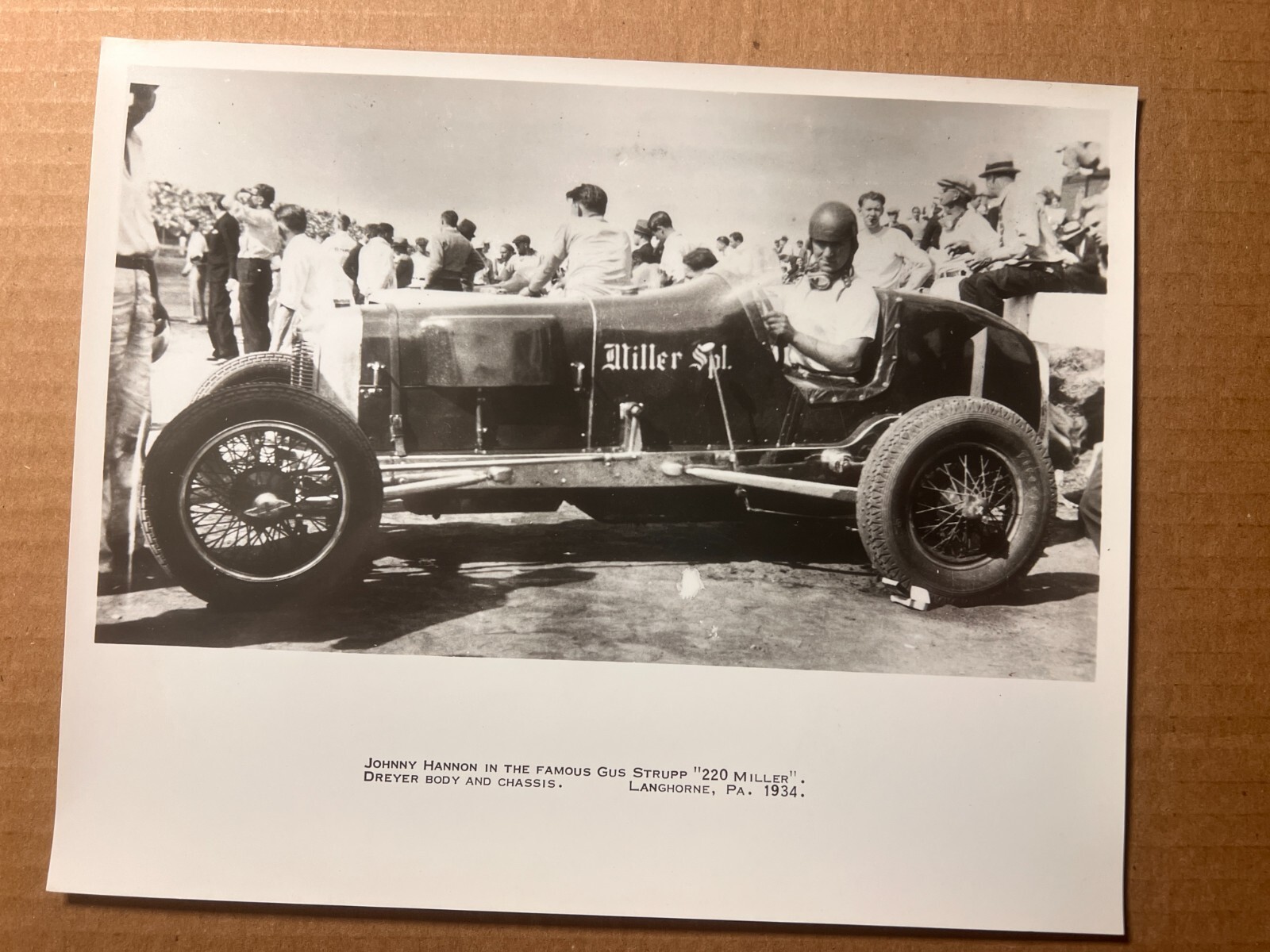 1934 Johnny Hannon race car Photo Langhorne Speedway PA car #1 Famous ...