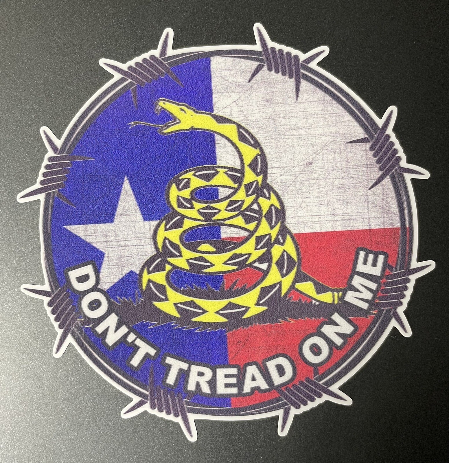 Don’t Tread On Me Texas Lonestar Secure The Border MAGA Sticker ...