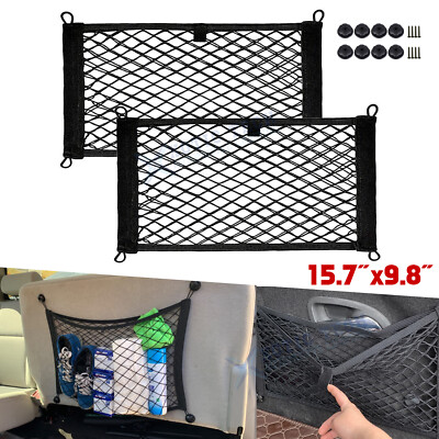 2 Packs Envelope Style Truck Car SUV Cargo Mesh Net Pocket Storage ...