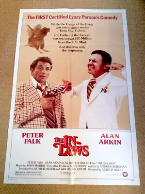 THE IN LAWS Original 79 Film Movie Poster PETER FALK ALAN ARKIN ARLENE ...