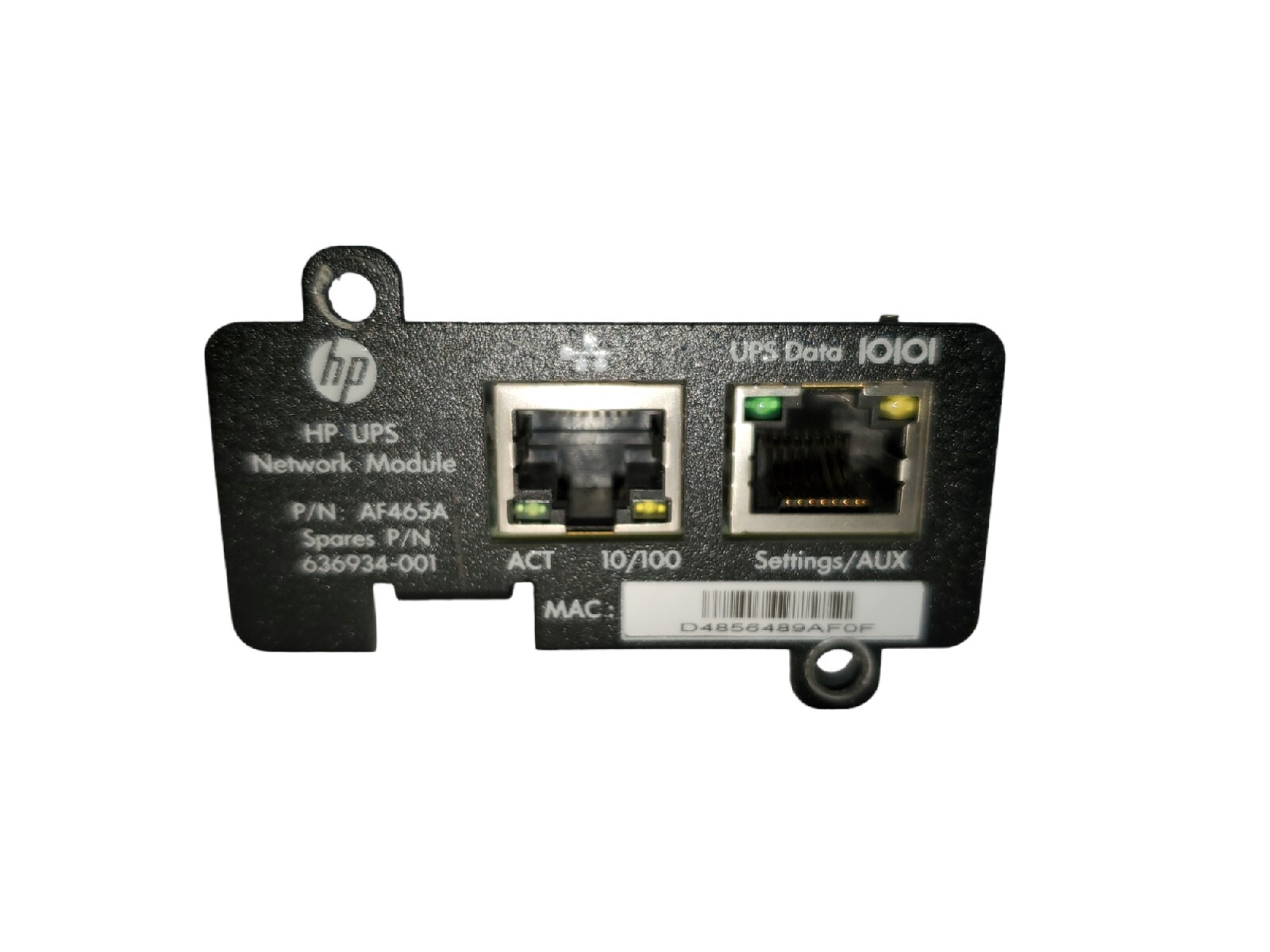 HP 636934-001 Af465a UPS Mini-slot Network Adapter Module for sale ...
