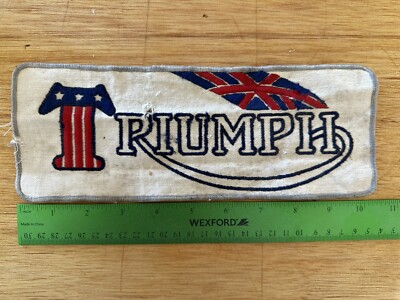 Vintage 10” Triumph Motorcycle Patch Large | eBay