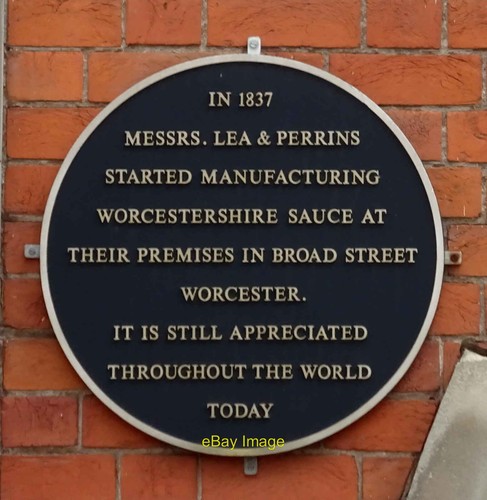 Photo 6x4 Plaque on Lea & Perrins Factory Worcester See [[[6937856 ...