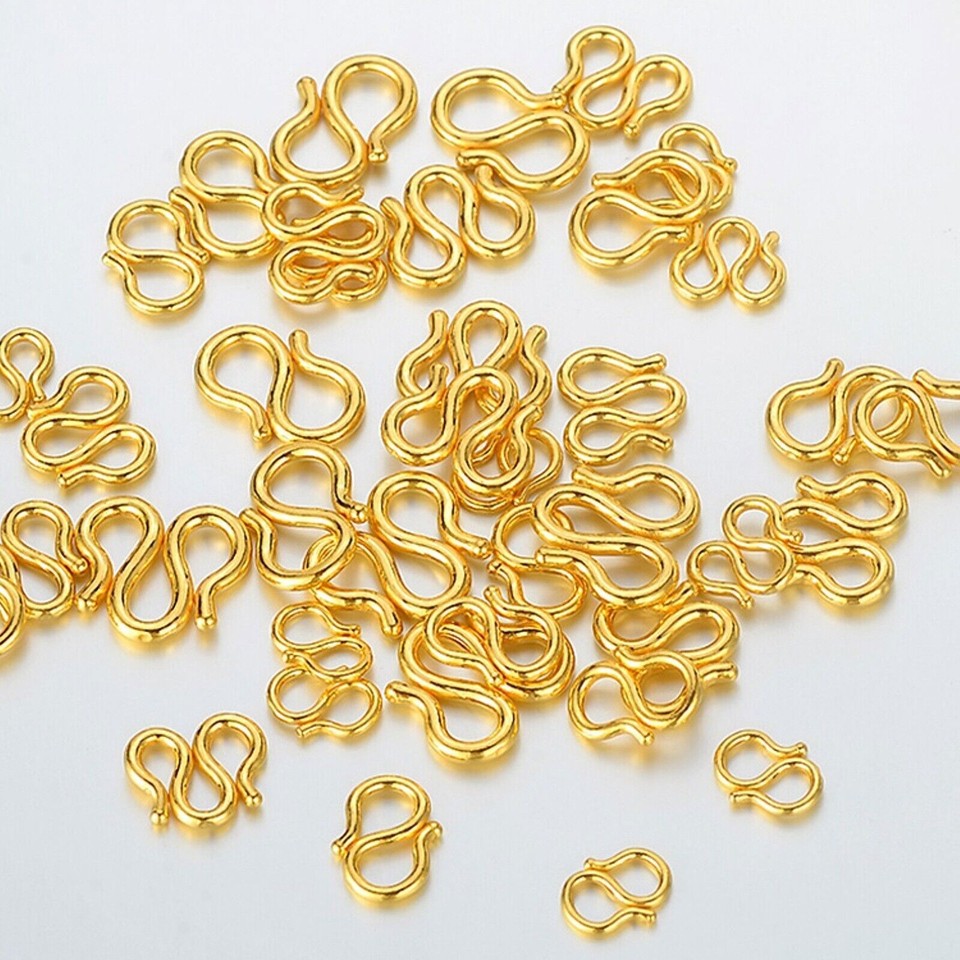 Pure 24K Yellow Gold M / S Clasp - Jewelry Findings - For Bracelet or ...