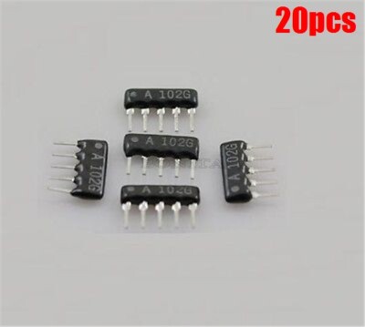 20Pcs Commoned Resistor Network 1K Ohm 1K R 5 Pin ±2% A05-102 Ic New kr ...