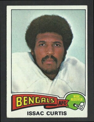 1975 Topps #25 ISAAC CURTIS Cincinnati Bengals CREASE FREE - EX 01 | eBay