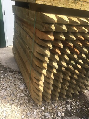 5 Pack of Posts...4 Way Pointed Tanalised Timber Fence Posts 1.8m x ...