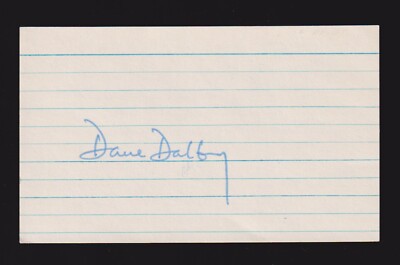 Dave Dalby ( Debut 1972 ) UCLA RAIDERS SIGNED AUTOGRAPH AUTO 3x5 INDEX ...