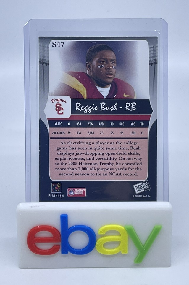 Reggie Bush 2006 ROOKIE Press Pass Legends #47 USC Numbered 202/499 | eBay