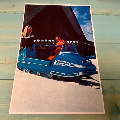 🏁 ‘70 SNO-JET STAR- JET Snowmobile Poster vintage sled ((BIG BLUE)) | eBay