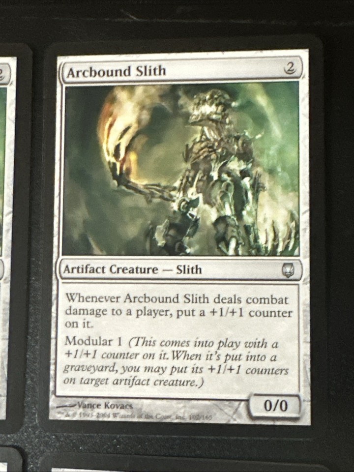 Arcbound Slith X4 Darksteel Ex Condition See Pics Front Back | eBay