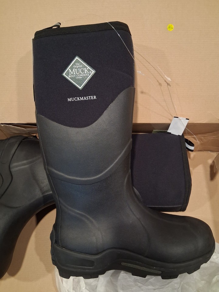 The Original Muck Boot Company Muckmaster Black Industrial Work Boots ...