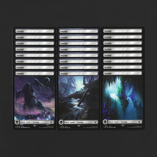 Lot of 24 Full Art Swamp Lands from MTG: Final Fantasy *Non Foil | eBay