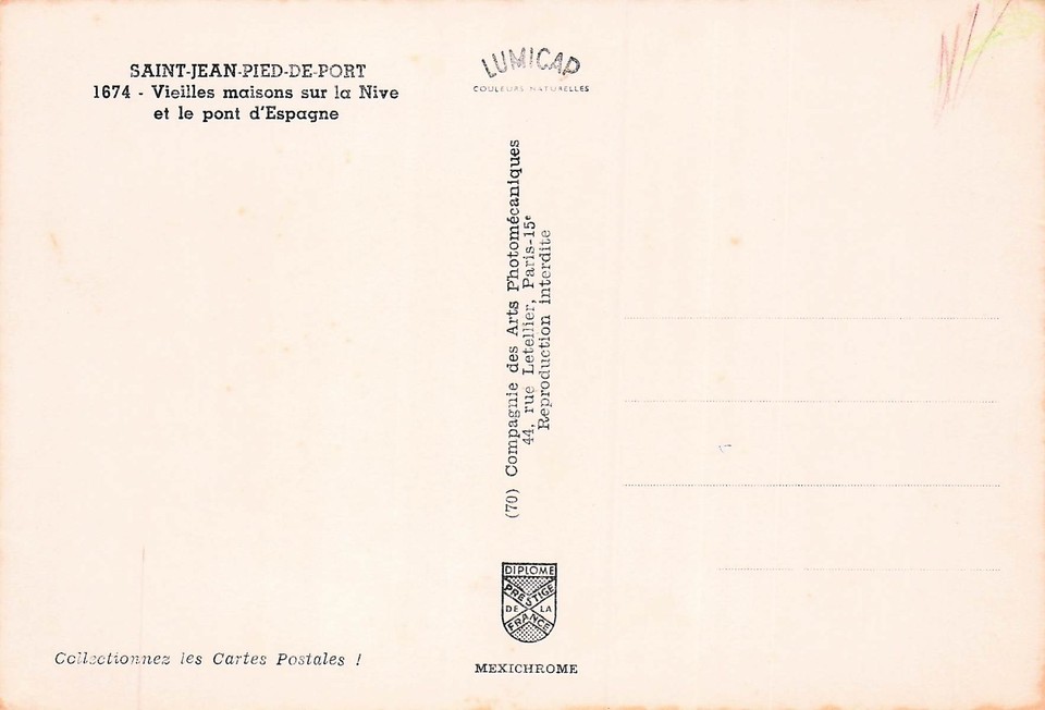 64 SAINT JEAN PIED DE PORT VIEILLES MAISONS SUR LA NIVE ET LE PONT D E ...