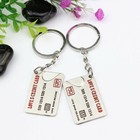Lovers Credit Card Couple Keyrings Set Silver Metal Puzzle Keyrings Key ...