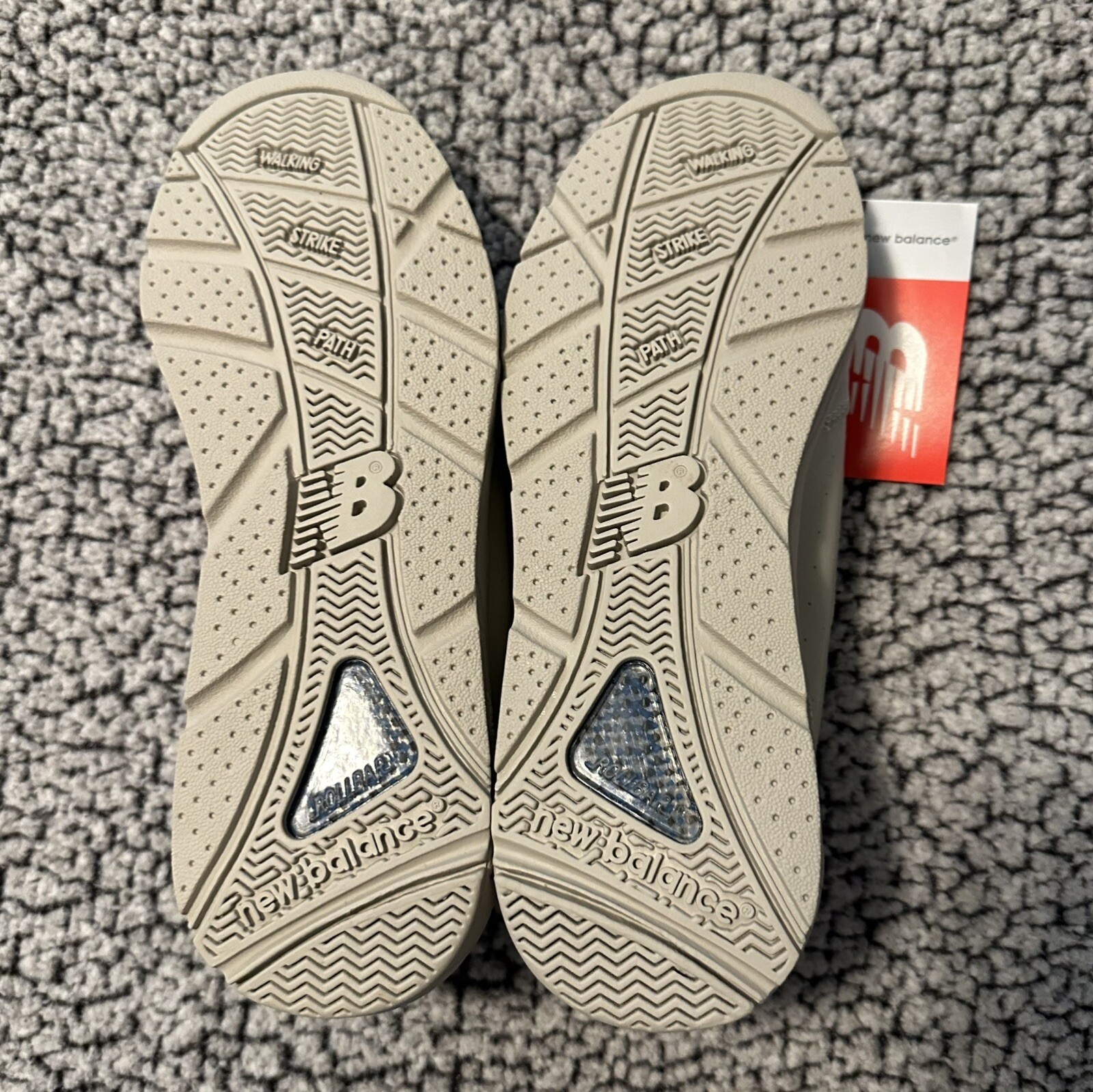 NEW BALANCE 810 Beige Leather Active Walking Shoes Men’s 7.5 4e Vtg New ...