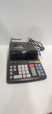 Sharp EL-2196BL Large Desktop 12 Digit 2-Color Printing Calculator ...