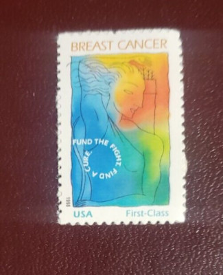 US MNH Postage Stamps-Scott #B1 (1st Semi-Postal) Breast Cancer 32c+ 8c ...