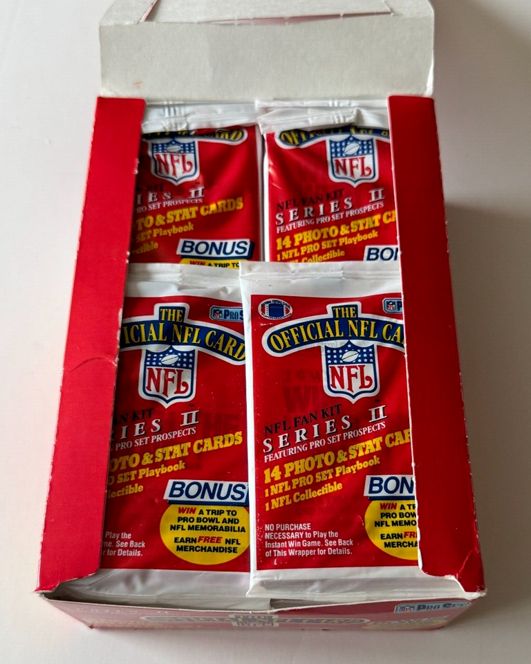1989 Pro Set NFL Football Series 2 UNOPENED 14 New Card 36 Sealed Pack ...