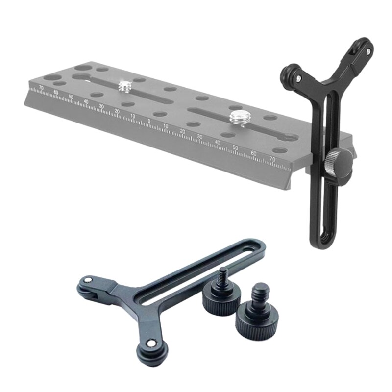 Y Bracket with Double Wheel Quick Release Lens Support with 4inch Screw ...