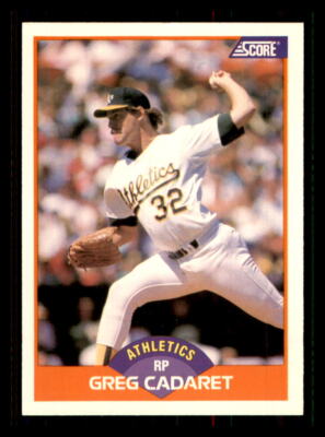 1989 Baseball 1989 Score Greg Cadaret Oakland Athletics #340 1 | eBay