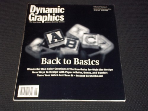 1998 NOVEMBER DYNAMIC GRAPHICS MAGAZINE - BACK TO BASICS FRONT COVER ...