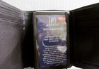 George Brown Leather Tri-Fold Wallet with Wing RFID Protected New ...