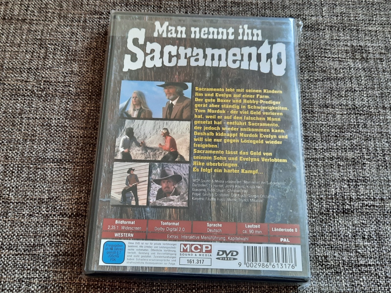 MAN NENNT IHN SACRAMENTO 1970 deutsche DVD Ty Hardin Christian Hay ...