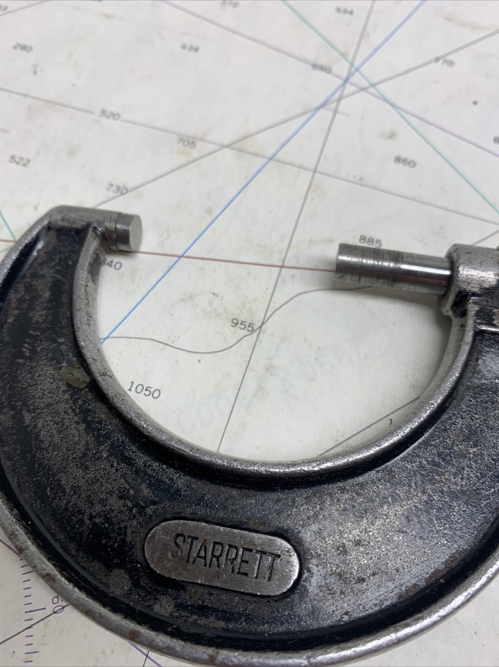 STARRETT NO. 436 1"-2" x .001" OUTSIDE MICROMETER | eBay