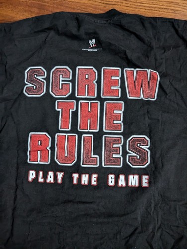 Vintage Triple H WWE WWF Screw The Rules Play The Game Men's XL Shirt | eBay
